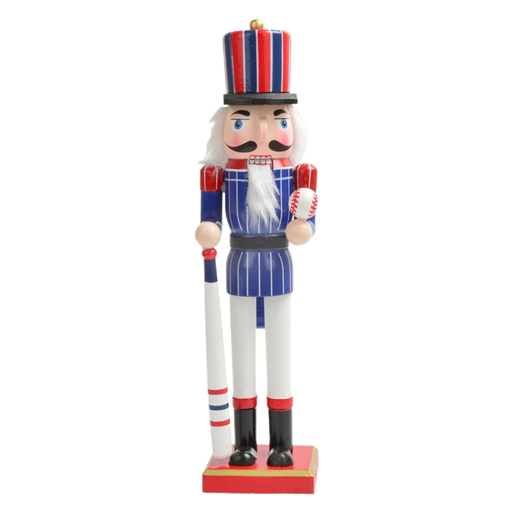ZPAQI 15 Inch Wooden Nutcracker Soldier Athlete Figures Doll Figurine ...