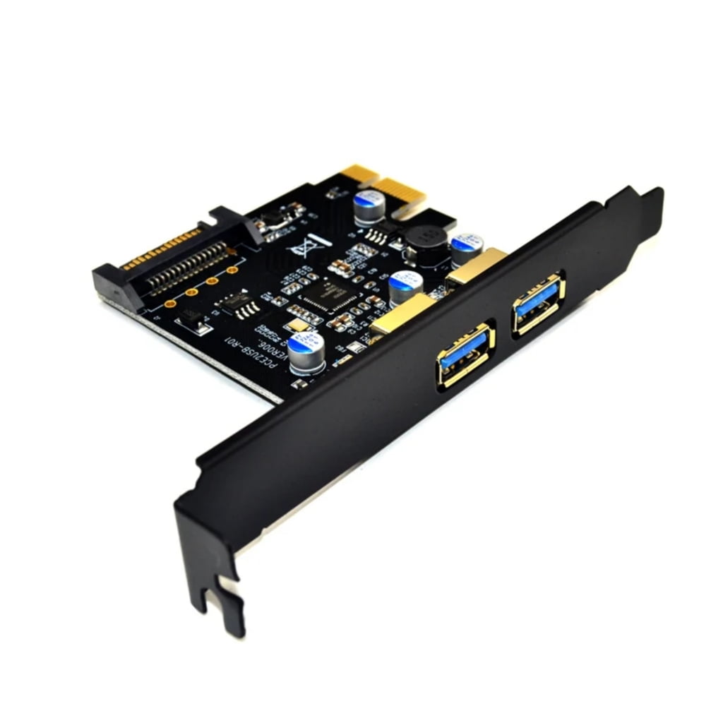 ZPAQI 2 Port PCIE to USB 3.0 Expansion Card USB Port Card PCIe USB Card ...
