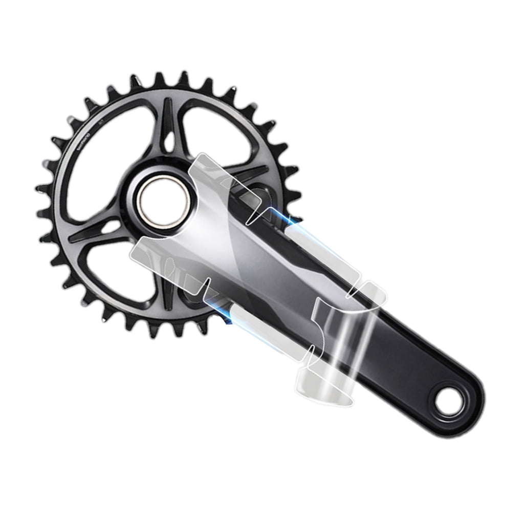 ZPAQI 2 Sheets Bikes Crank Arm Film Frame Stickers Crankset Protectors ...