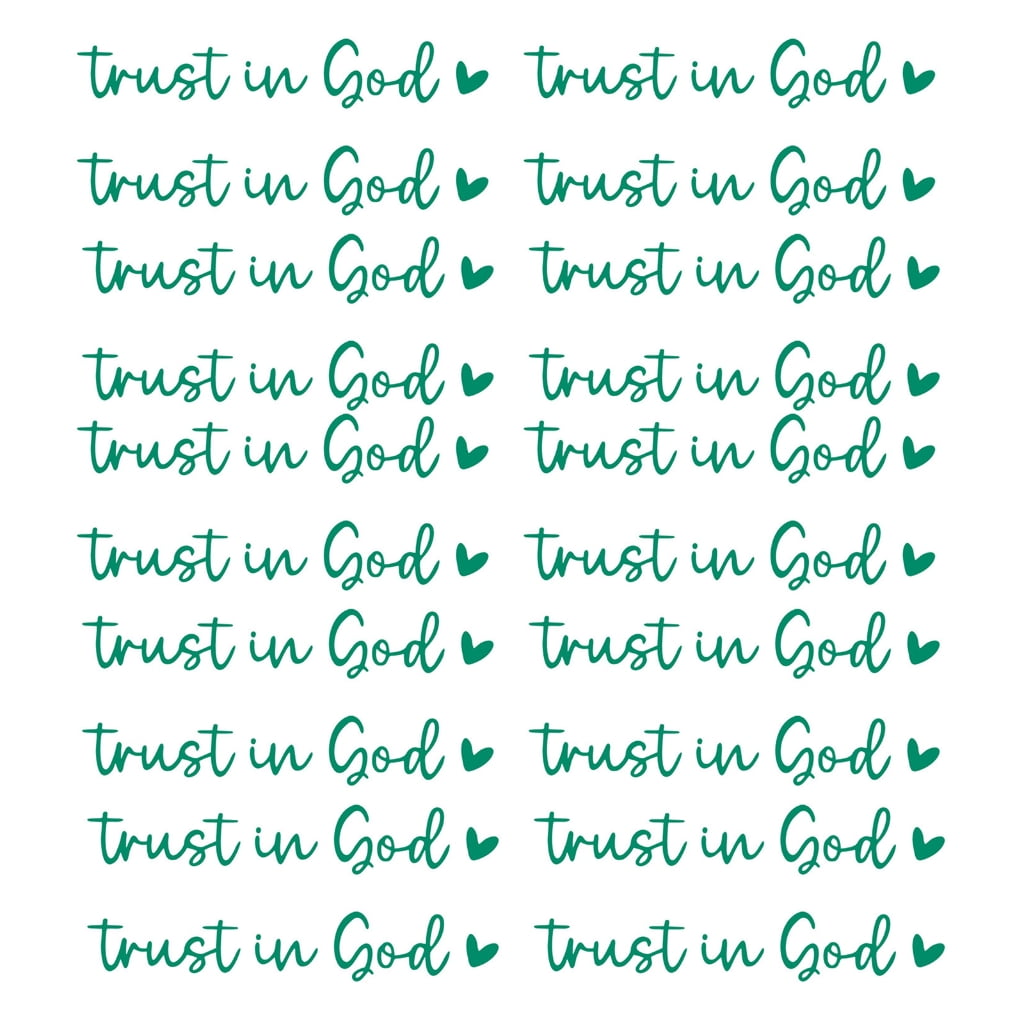 ZPAQI 20pcs Trust in God Car Mirror Stickers Motivational Window Decors ...