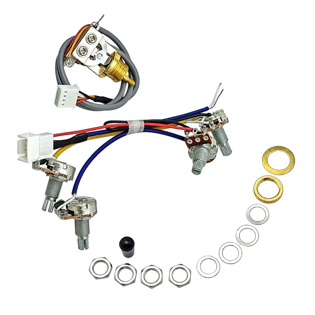 ZPAQI 3 Way Toggle Switch 2 Volumes 2 Tone 500K Potentiometer Jacks Set ...