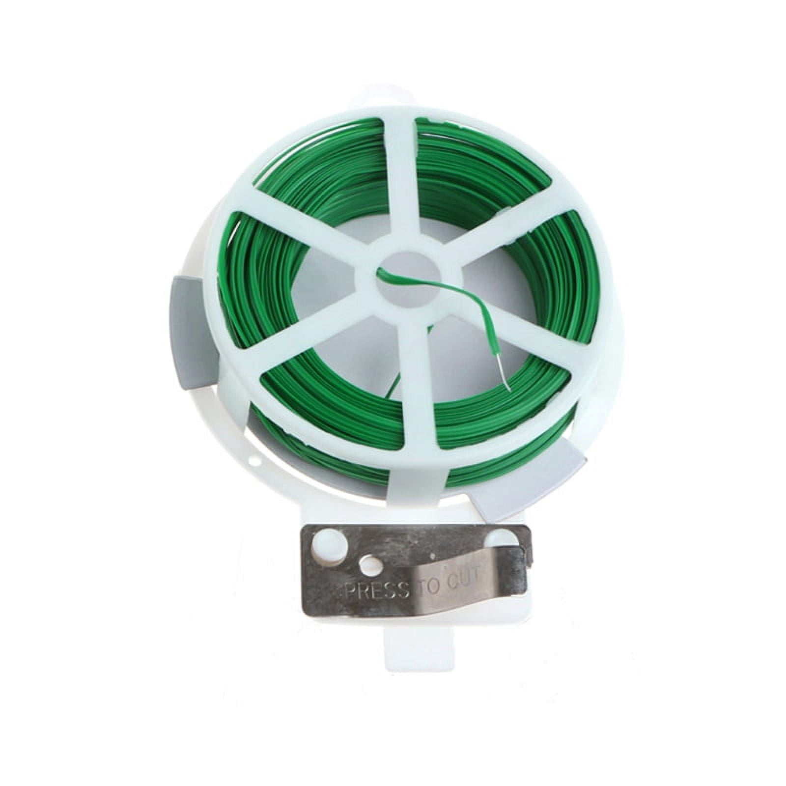 ZPAQI 30m 50m Garden Twist Tie Wire Cable Reel With Cutter Gardening ...