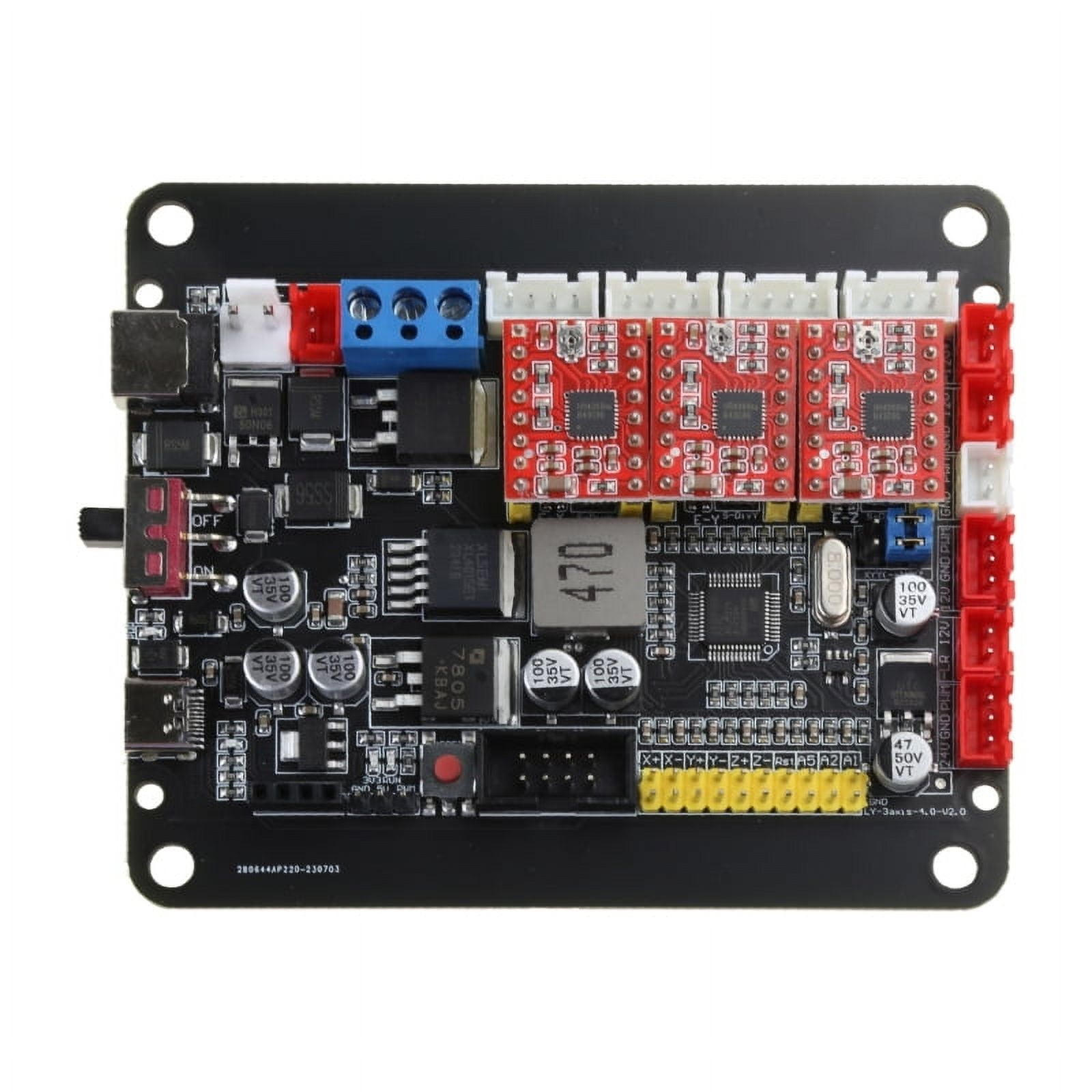ZPAQI 3Axis Stepper Motor Driver Expansion Board for 3D Printer Laser ...