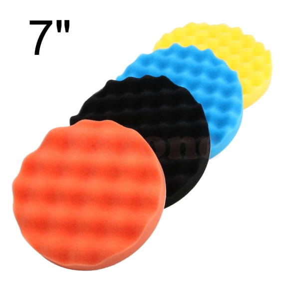 ZPAQI 4Pcs 7 inch Buffing Polishing Sponge Pads Kit For Car Polisher ...