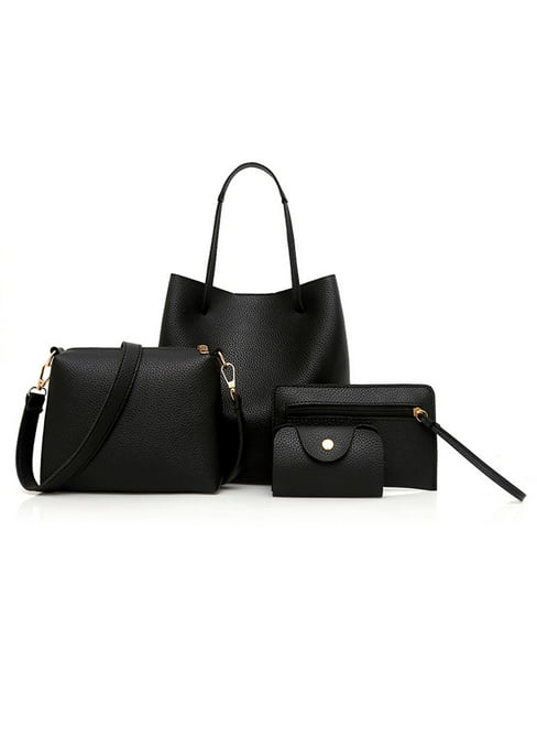 Le Donne Leather Structured Organizer Shoulder Bag LD-4058 - Walmart.com