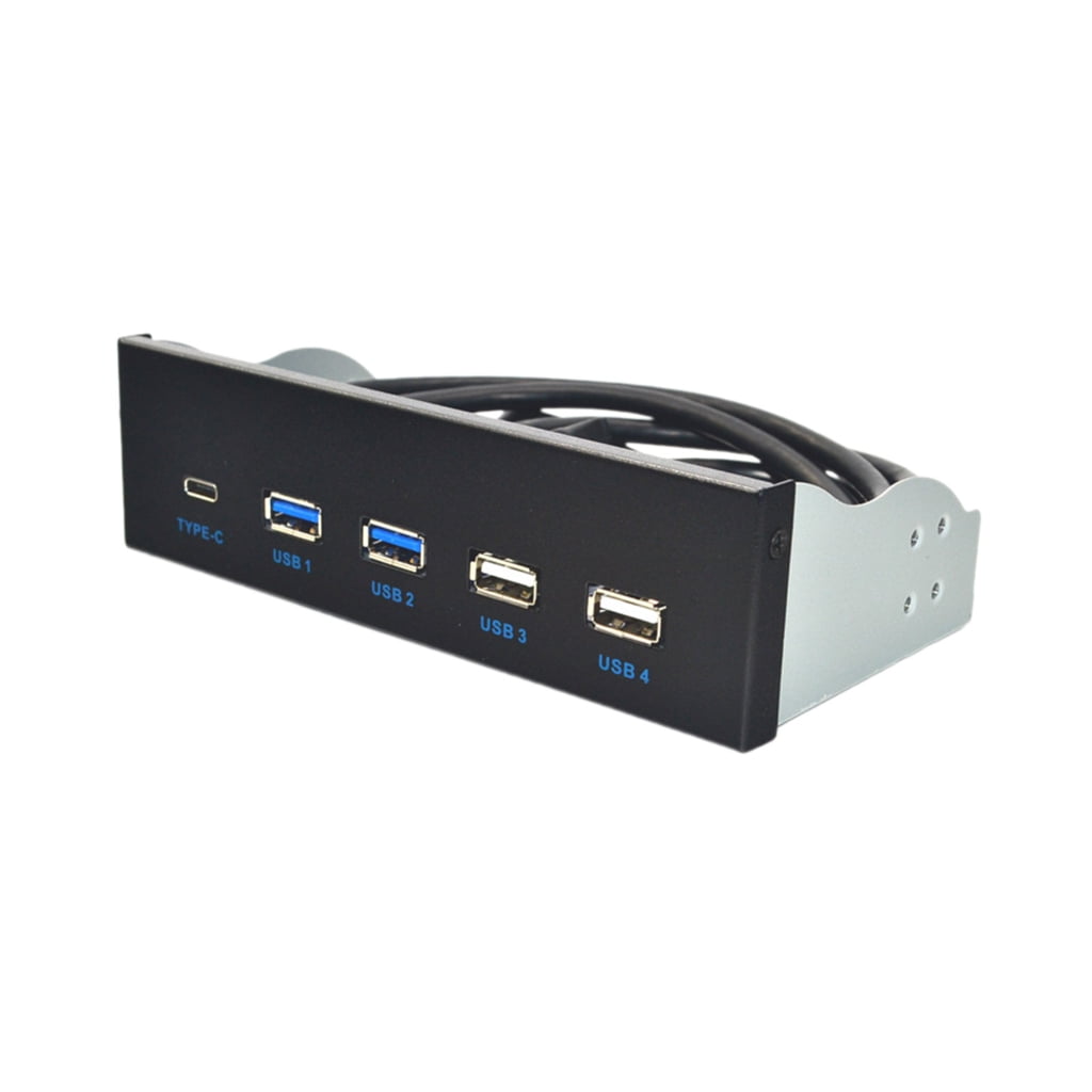 ZPAQI 5.25" USB 3.1 Front Panel USB Hubs 2 USB3.0 + 2 USB2.0 + TypeC ...