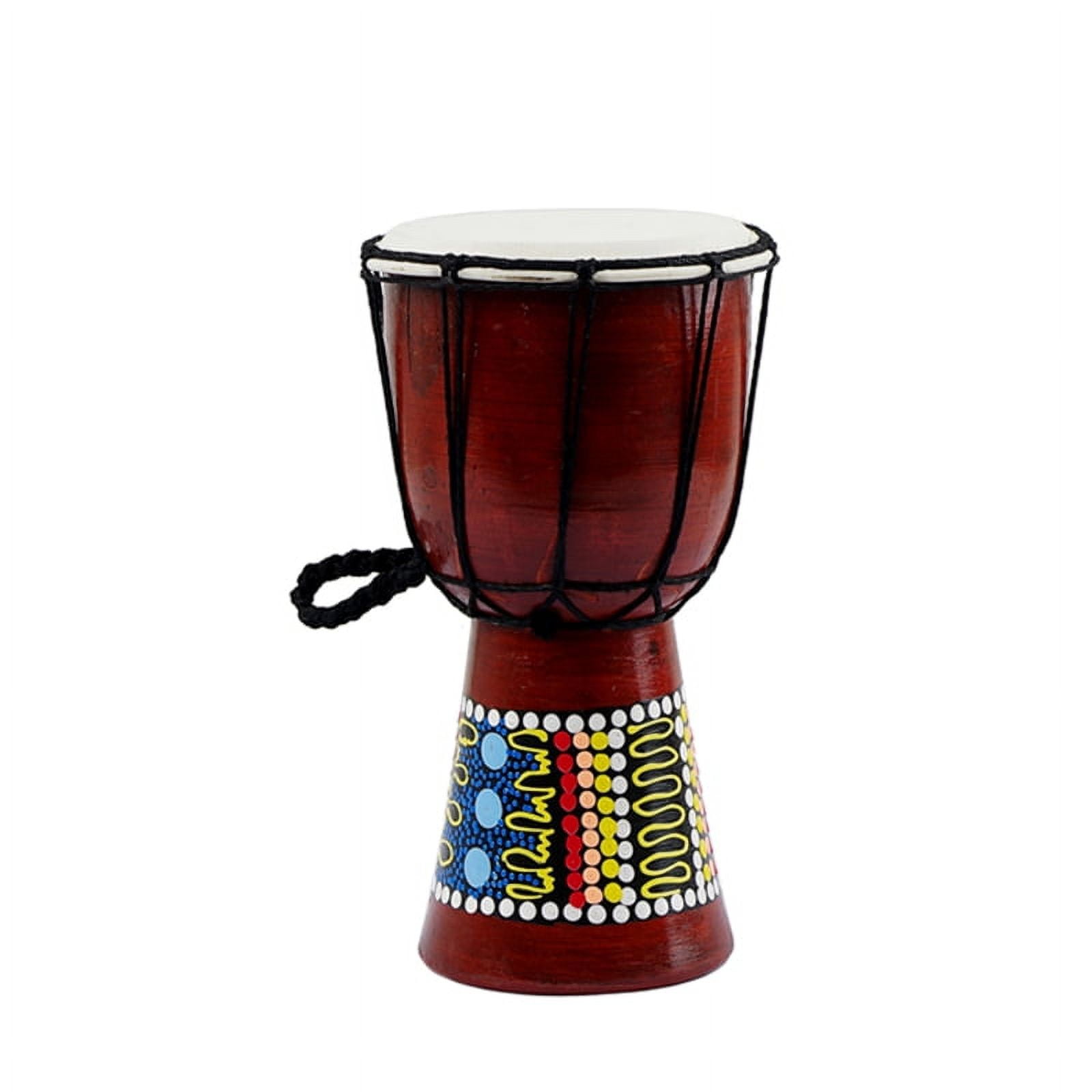 ZPAQI 5 Inch African for Bongo Congo Djembe Drum Wooden Faux Goatskin ...