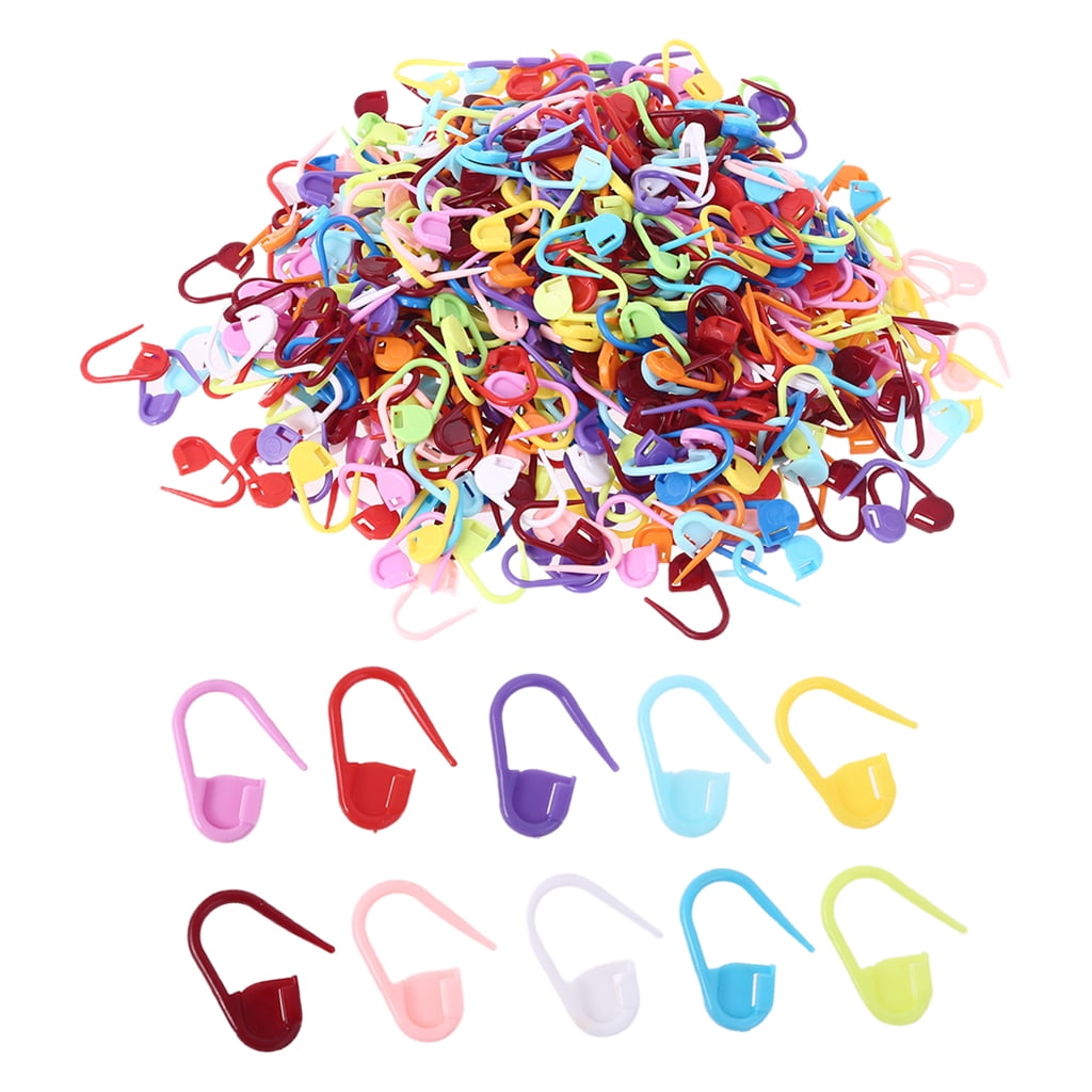 ZPAQI 500 Pcs Mix Color Knitting Stitch Counter Crochet Locking Stitch ...