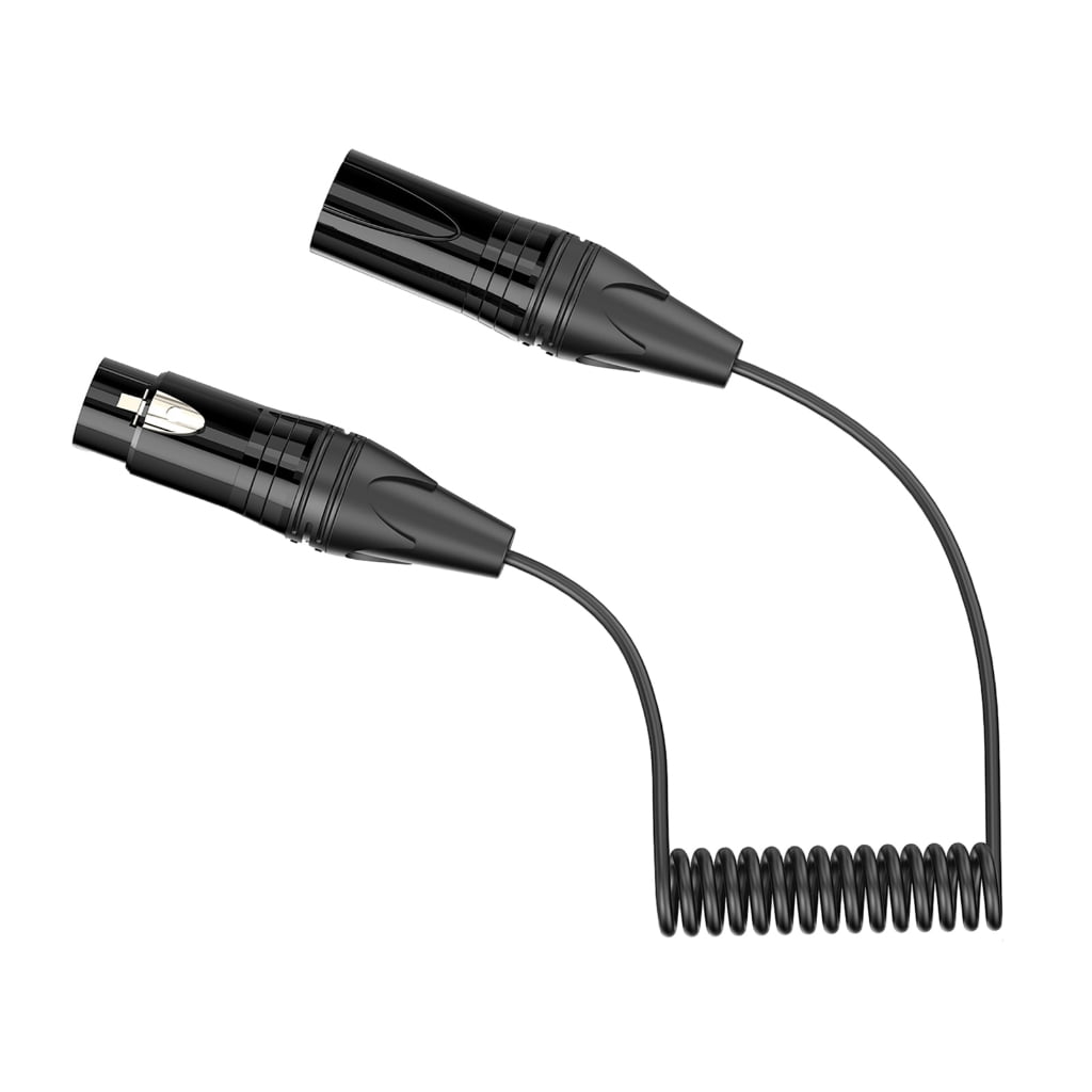 ZPAQI 50CM 3Pin Male to Female 3Pin Spring Coiled Cable Line for ...