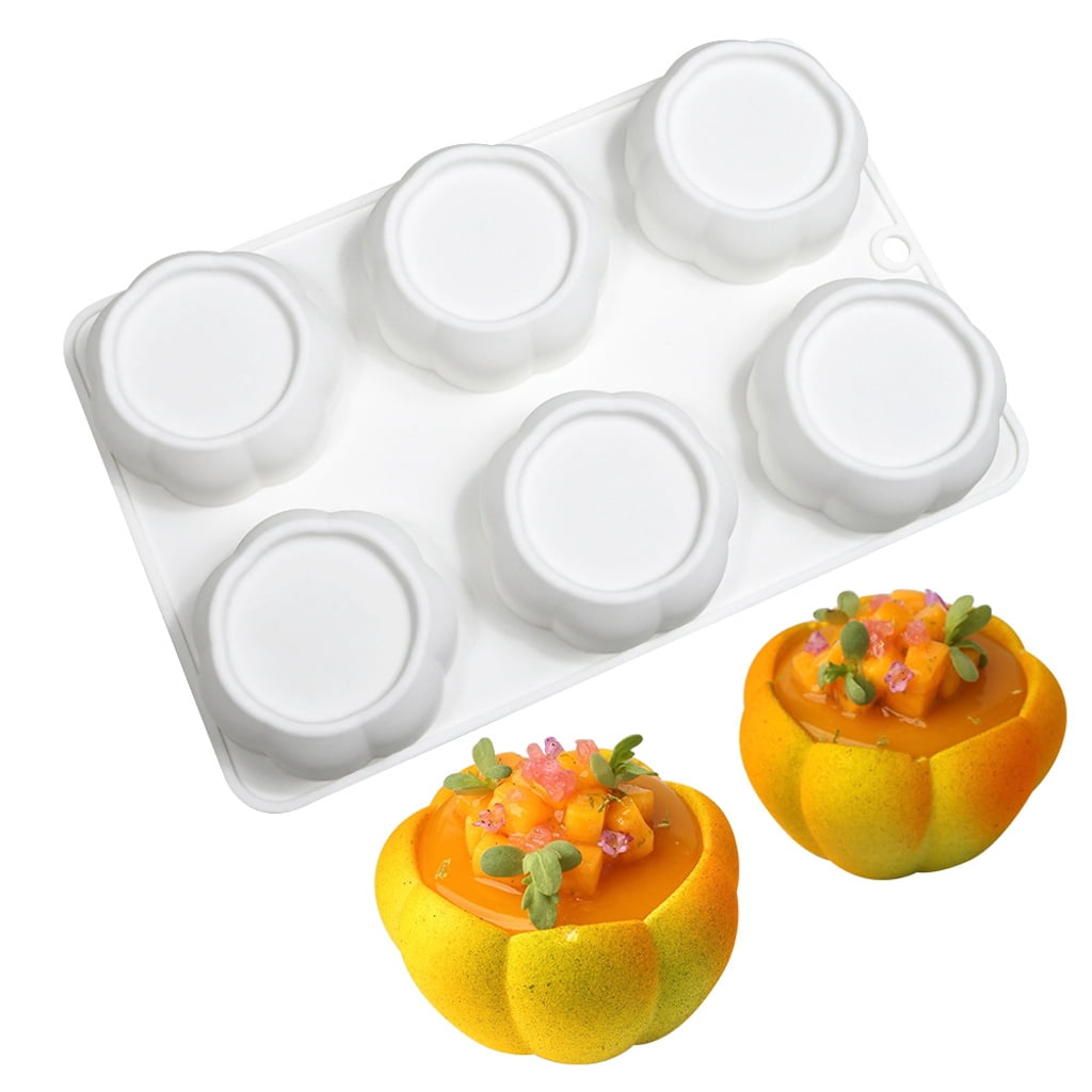 ZPAQI 6 Cavity Flower Bud Silicone Mold Making Mousse Cake Baking Mold ...