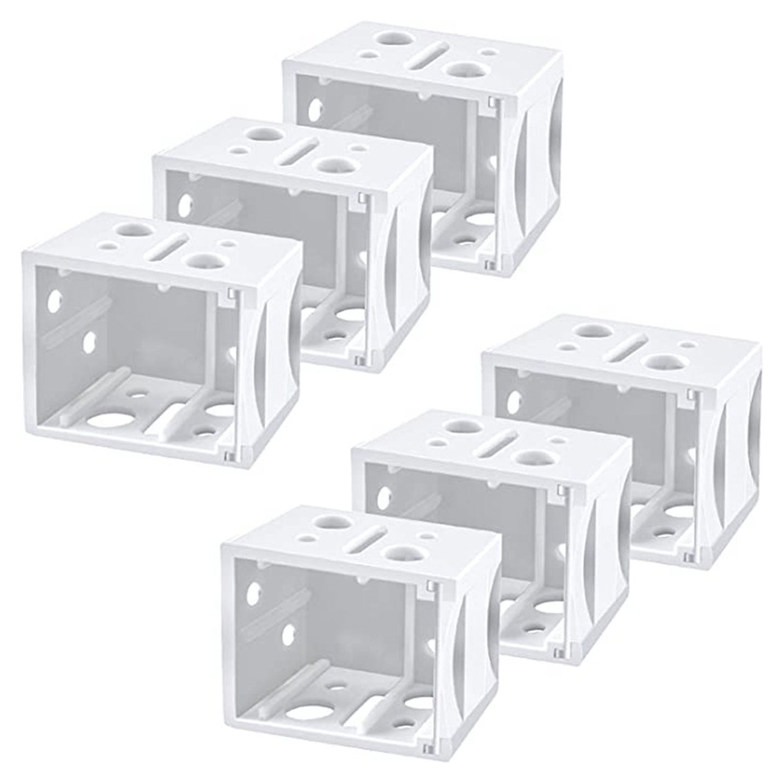 ZPAQI 6 Pcs Plastic Window Blinds Headrail Bracket White Head Track End ...