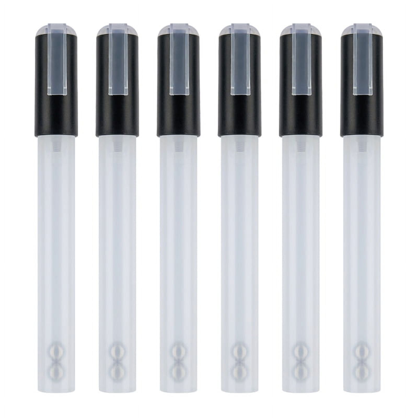 ZPAQI 6 Pieces Refillable Paint Pens Blank Paint Marker Empty Acrylic ...