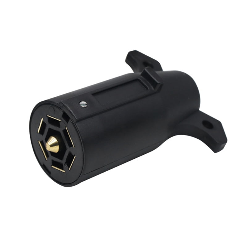 ZPAQI 7 Way Trailer Light Adapter Wiring Plug Boat RV Tow Truck Pin ...