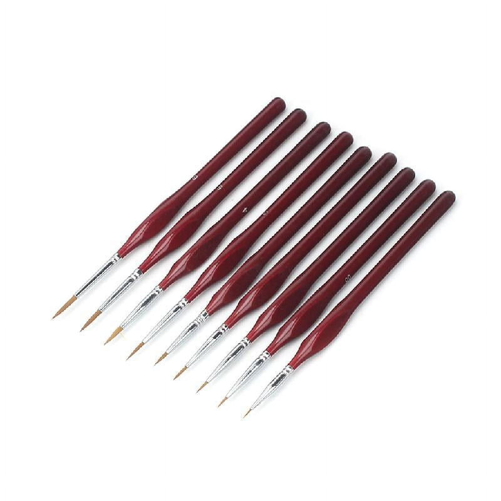 ZPAQI 9pc Detail Thin Paint Brush Set Artist Paintbrushes for Acrylic ...