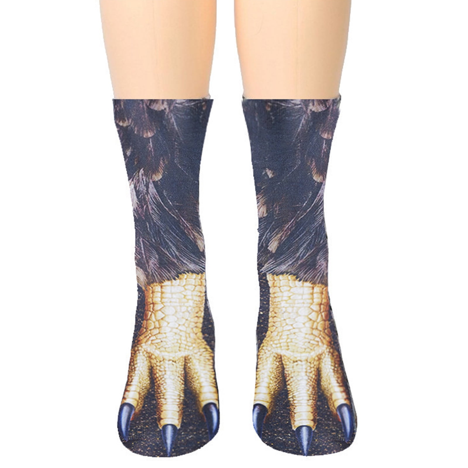 ZPAQI Adult Men Women Funny Animal Paws Socks Simulation Crazy for Cat ...