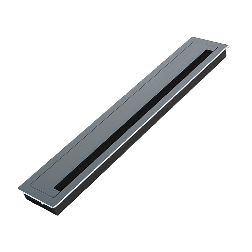 ZPAQI Aluminum Desk Wire Hole Cover with Brush Cable Grommet for Cable ...