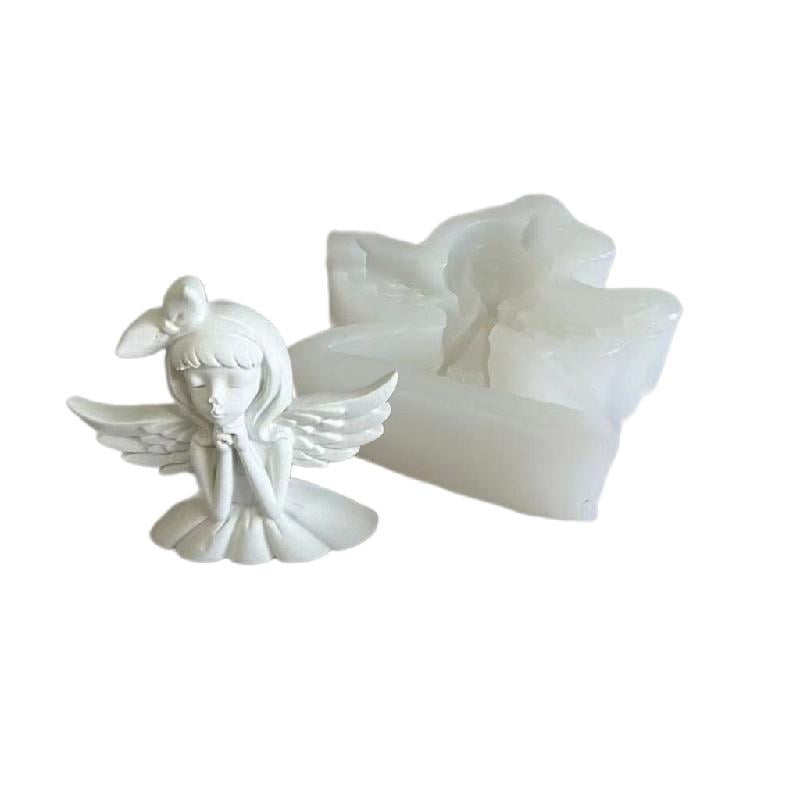 ZPAQI Angel Girl Molds Epoxy Resin Mold DIY Candle Mold Table Ornament ...