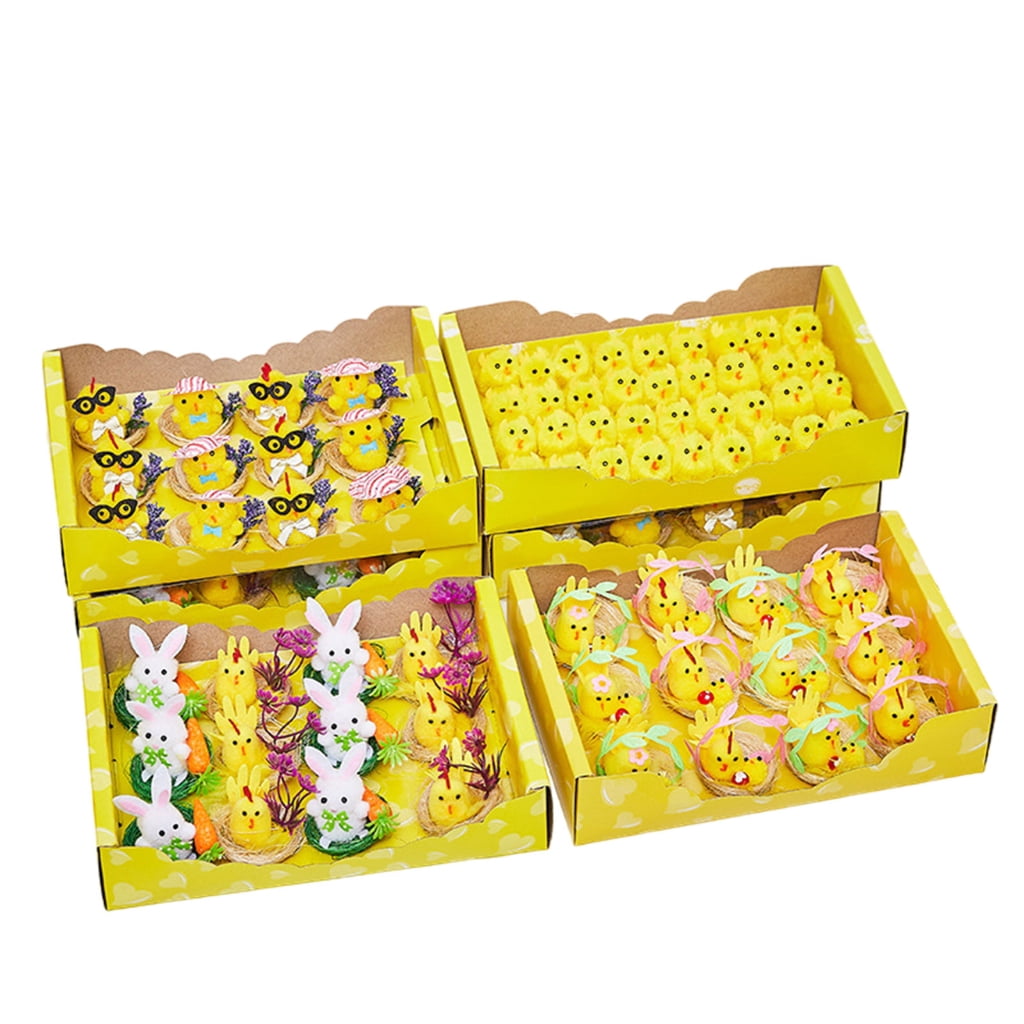 ZPAQI Baby Chicken Stuffed Simulation Chicken Toy Chicken Model ...