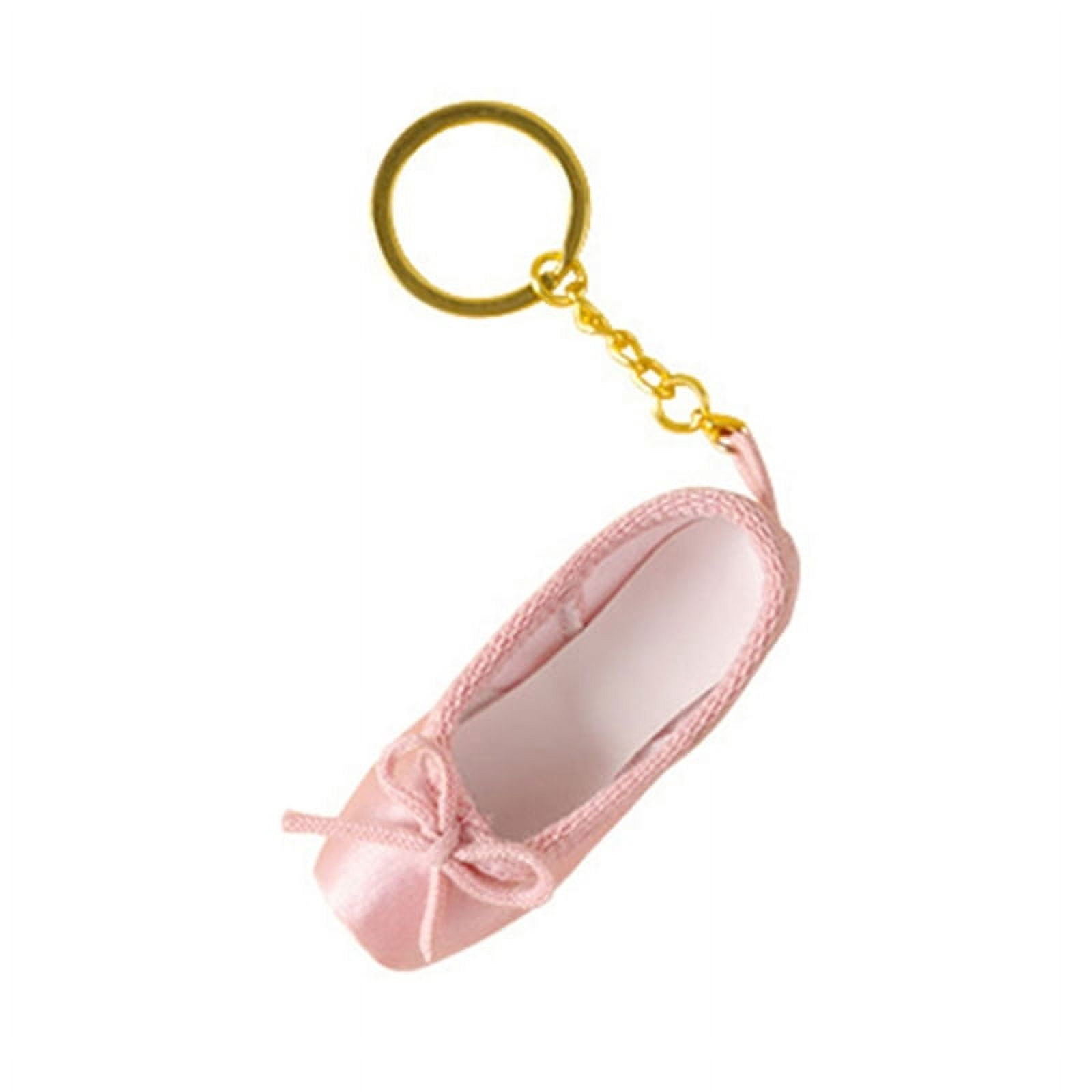 ZPAQI Ballet Inspired Keys Chain Satin Pointe Shoes Pendant Cute ...