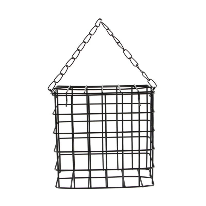 ZPAQI Bird Food Dispenser for Wild Parakeets Garden Fruit Suet Basket ...