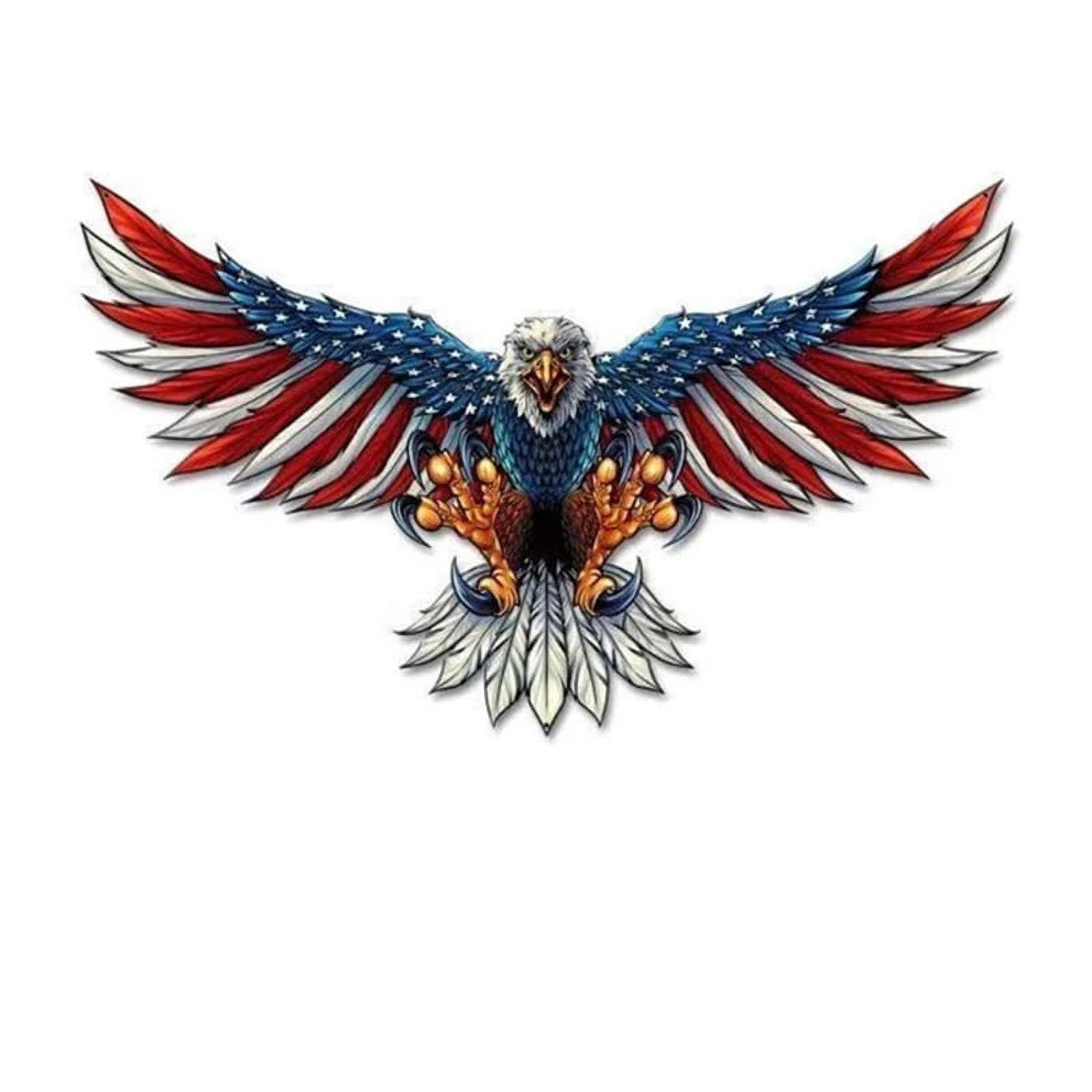 ZPAQI Car Decal Flying for Hawk Auto Truck USA Eagle Flag Sticker Hood ...
