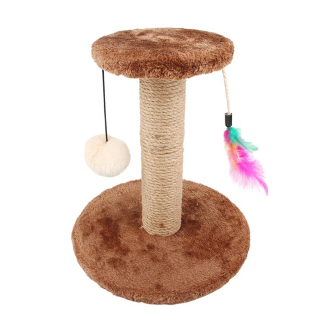 ZPAQI Cats Scratcher Toy with TeaserBalls Cat Scratching Post Toy ...
