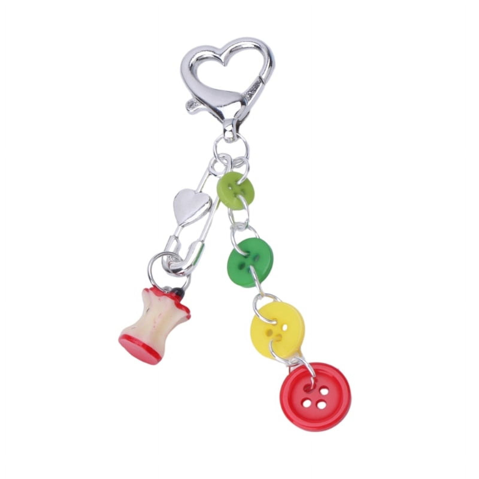 ZPAQI Chic Button Keychain Stylish Accessary Elegant Key Holder Button ...