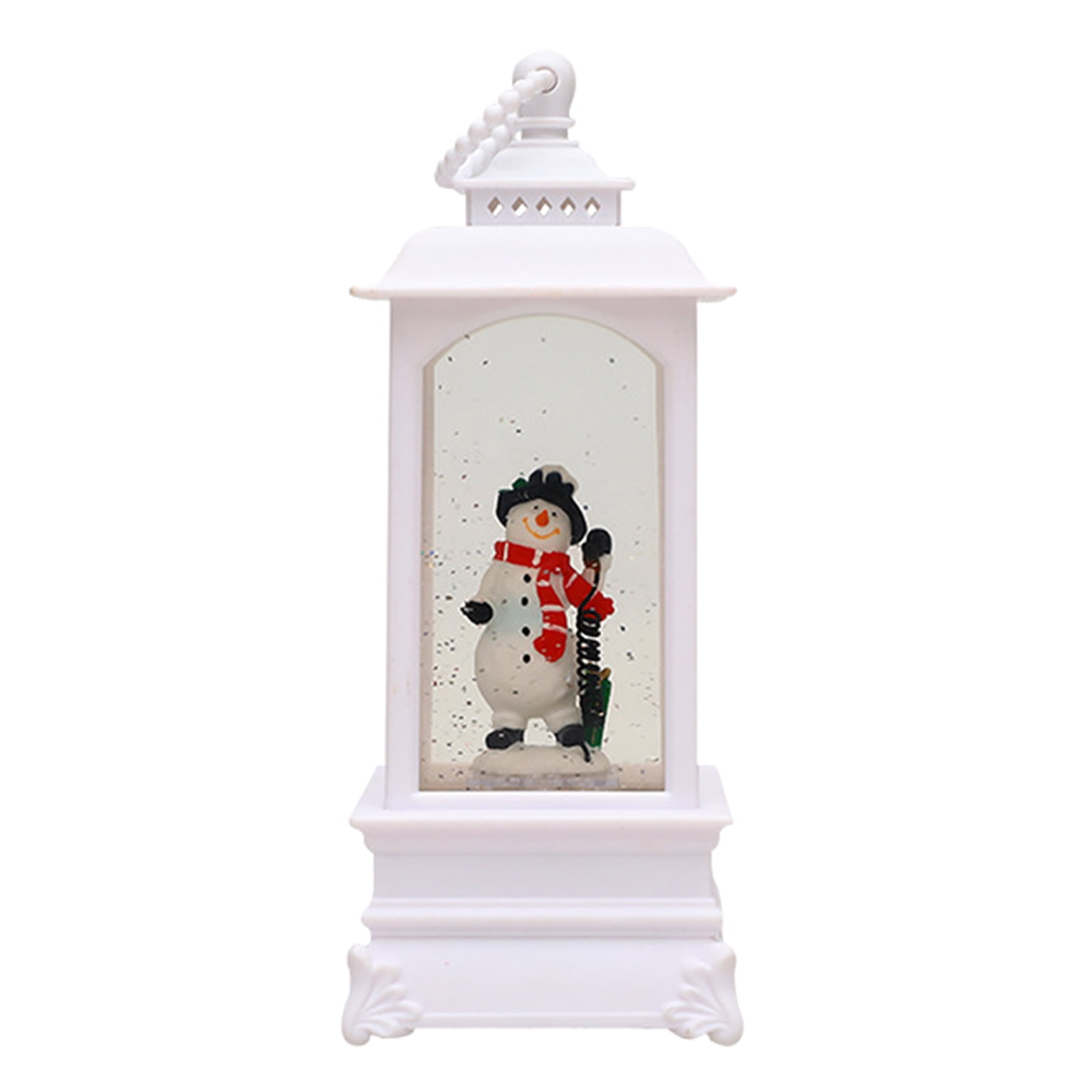 ZPAQI Christmas LED Lamp Floating Snow Wishing Wind Light Lantern Music ...