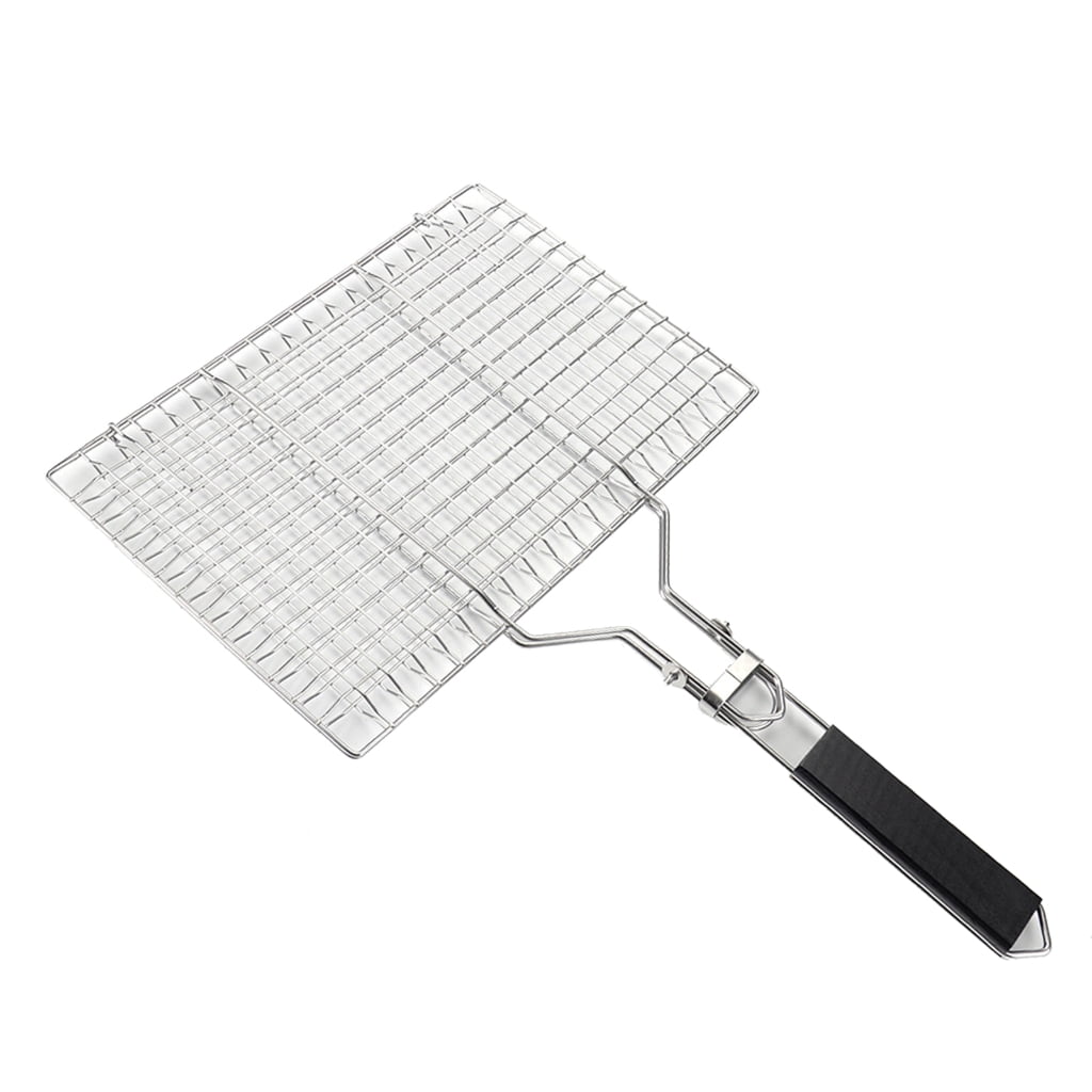 ZPAQI Compact Folding Barbecue Mesh Rustproof BBQ Net Easy to Clean ...