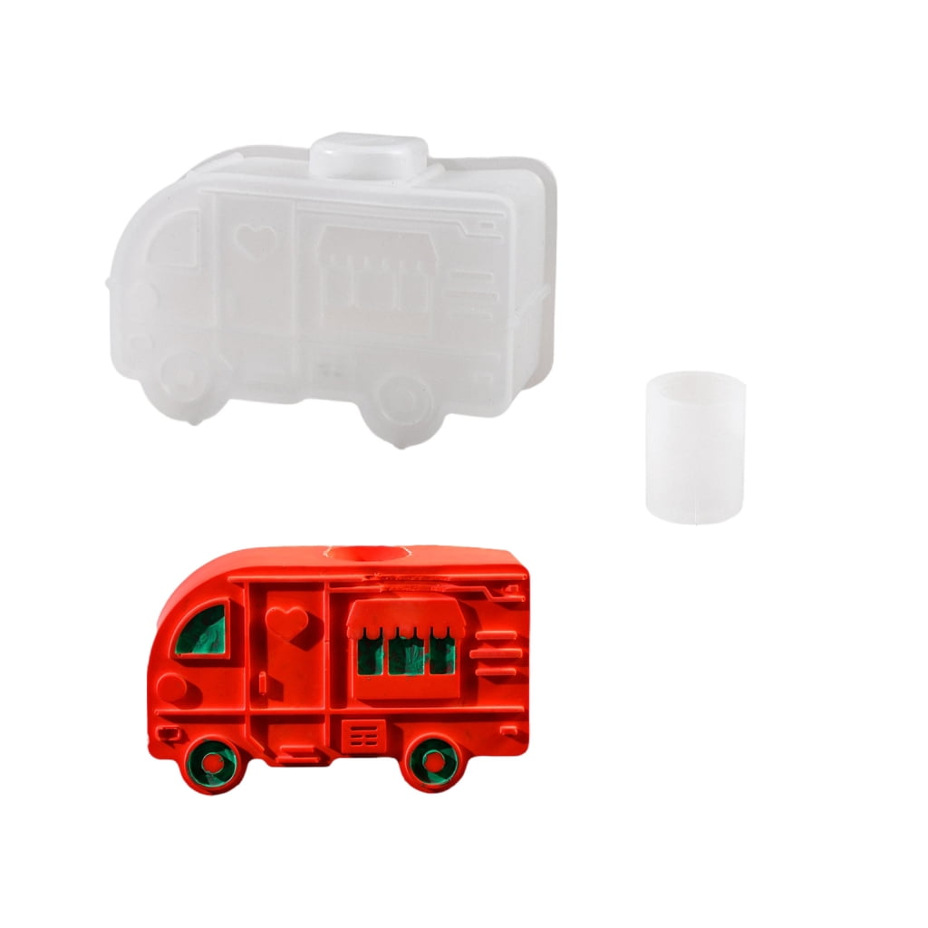 ZPAQI Creative Silicone Bus Shaped Mold for DIY Epoxy Resin Art and ...