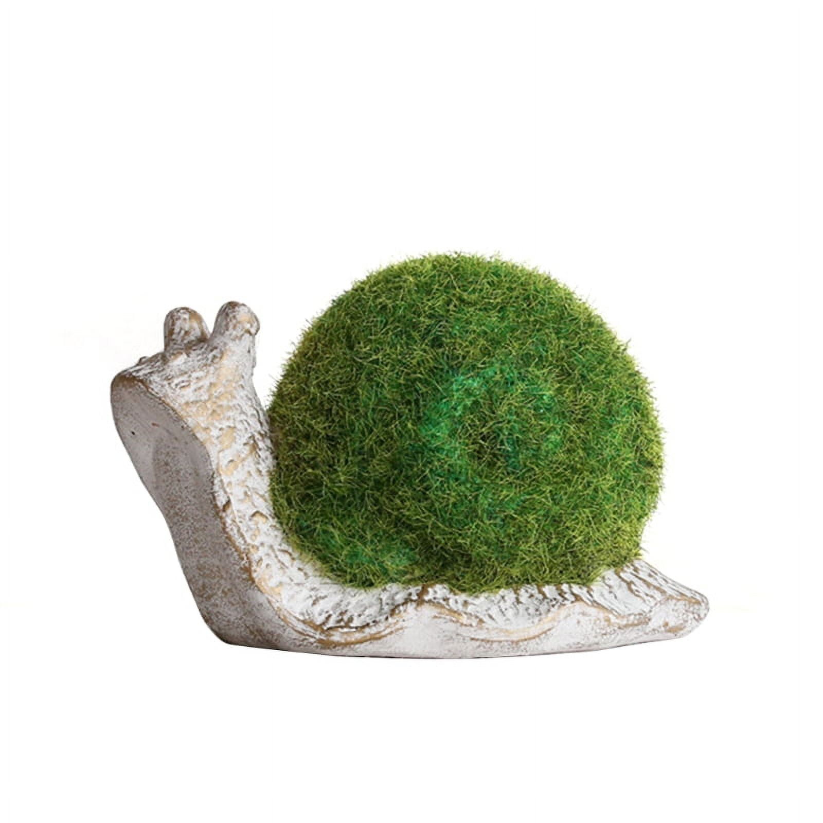 ZPAQI Cute Snail Ornaments Micro Landscape Figurine Resin Crafts Yard ...