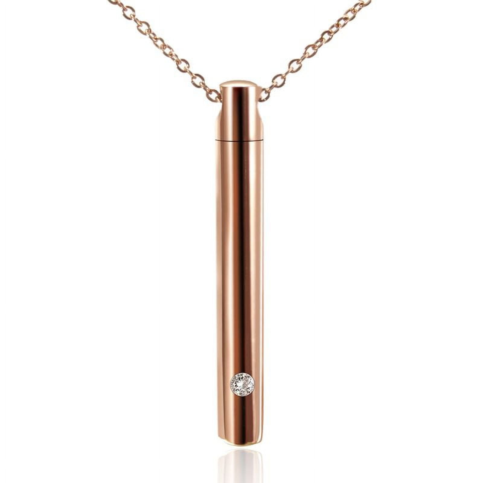 ZPAQI Cylinder Memorial Container Jewelry Memorial Keepsake Pendant ...