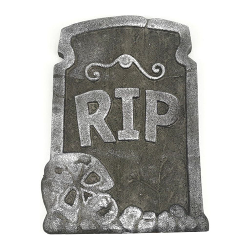 ZPAQI Decor Foam Tombstone With RIP Letters Skeleton Horror Props for ...