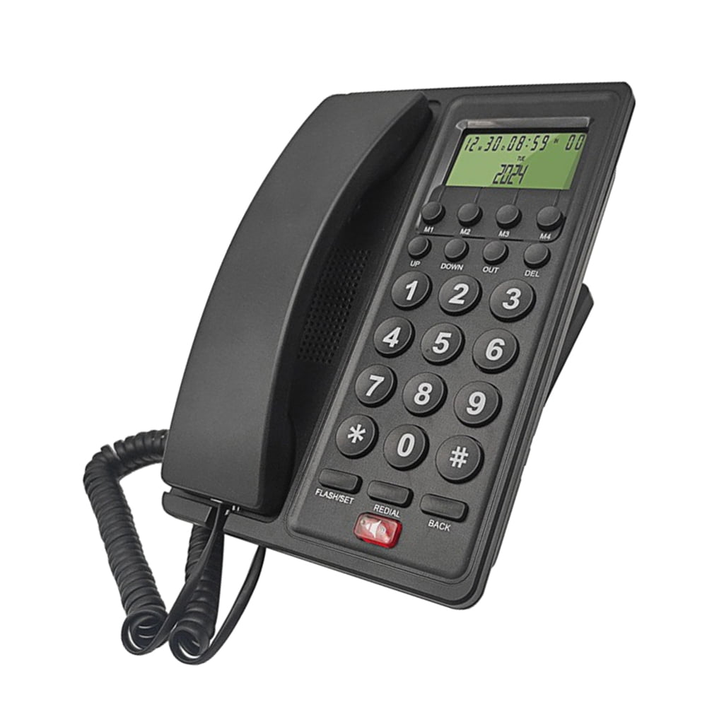 ZPAQI Desk Telephone With Caller Display Big Button for Hotel Guests ...