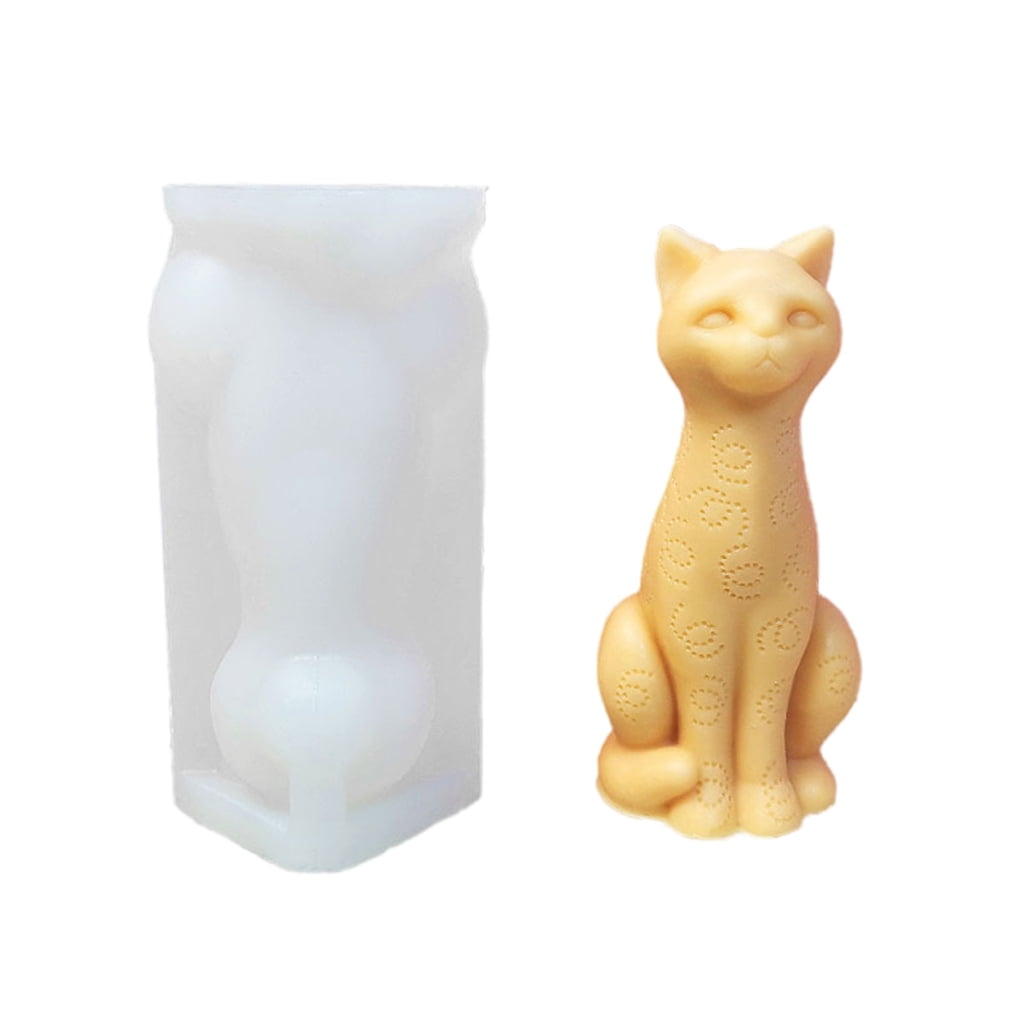 ZPAQI Detailed 3D Cats Mold Portable for Creating Resin and Plaster ...