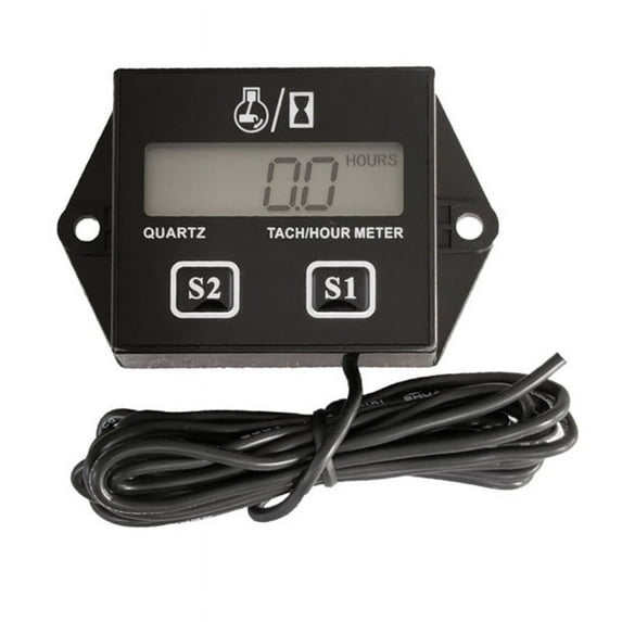 ZPAQI Digital LCD Display Engine Tach Hour Tachometer Gauge Meter for ...