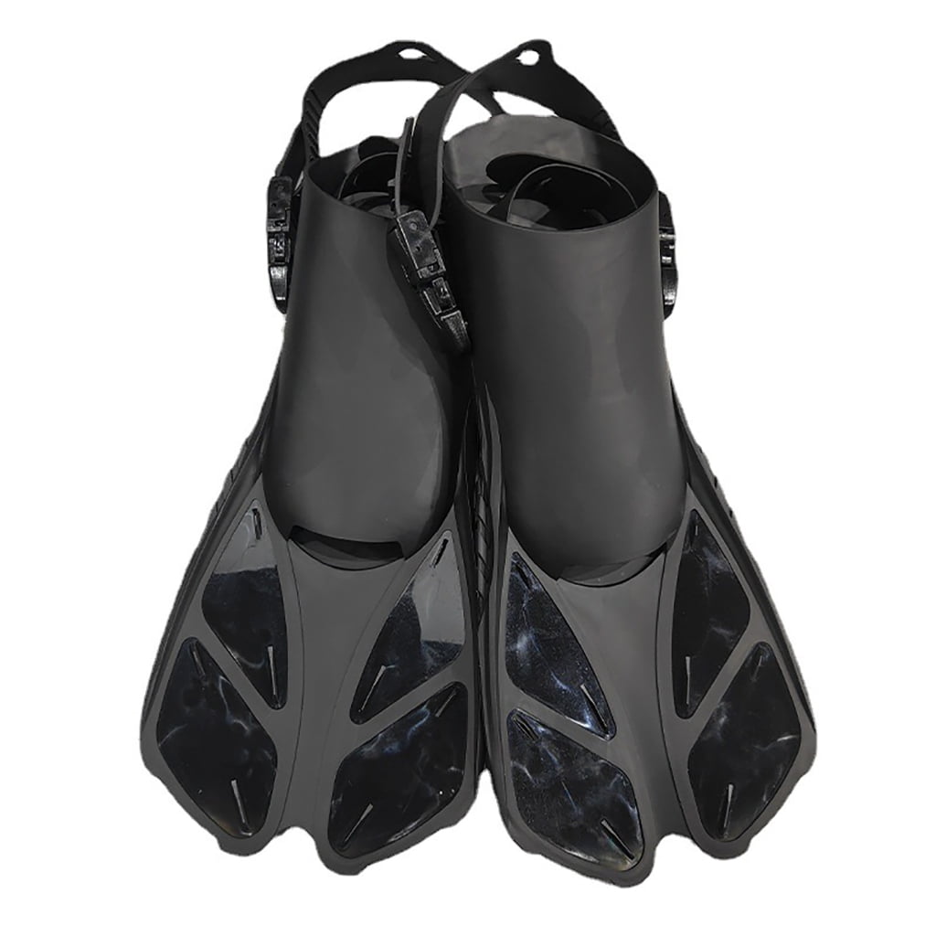 ZPAQI Divings Fins Travel Size Swim Fins Open Heel Swim Flippers ...