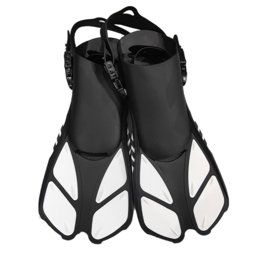ZPAQI Divings Fins Travel Size Swim Fins Open Heel Swim Flippers ...