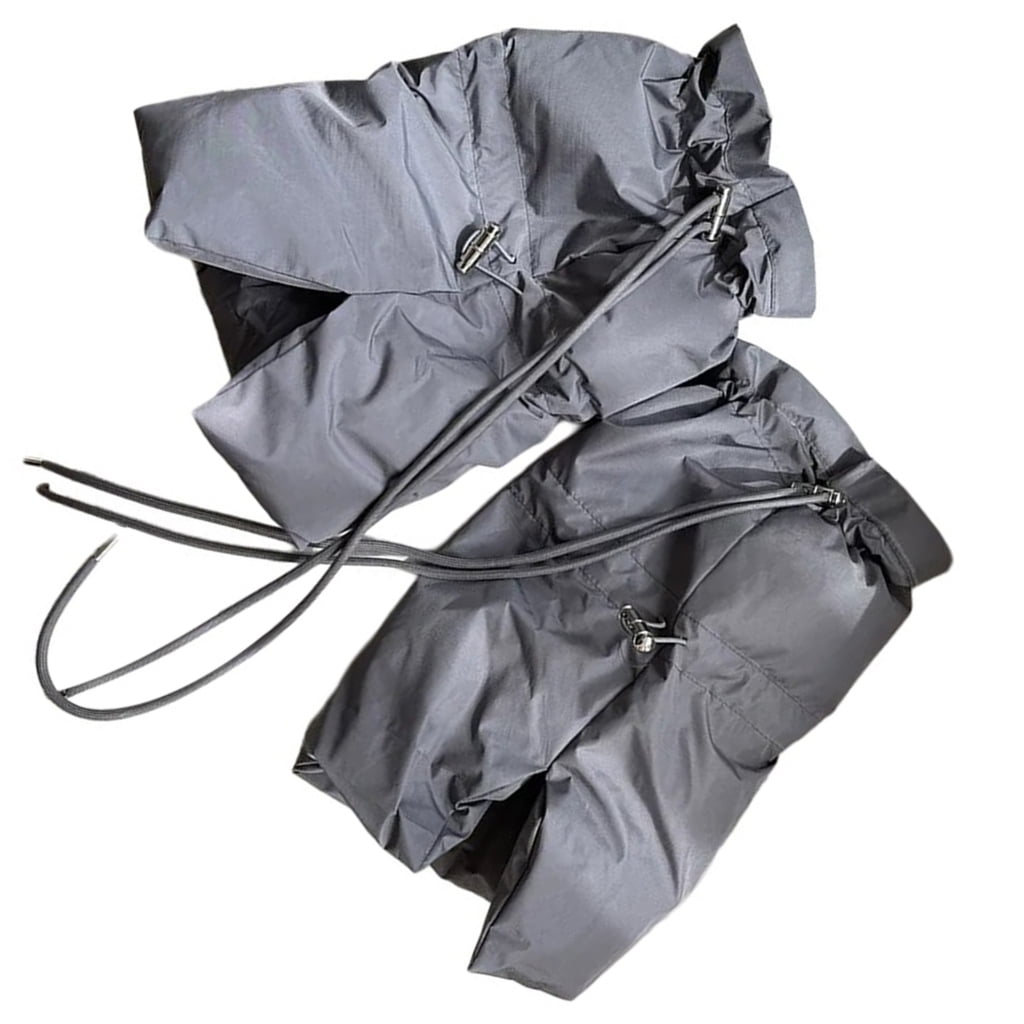 ZPAQI Drawstring Padded Leg Covers for Cold Weather Women Puffer Split ...