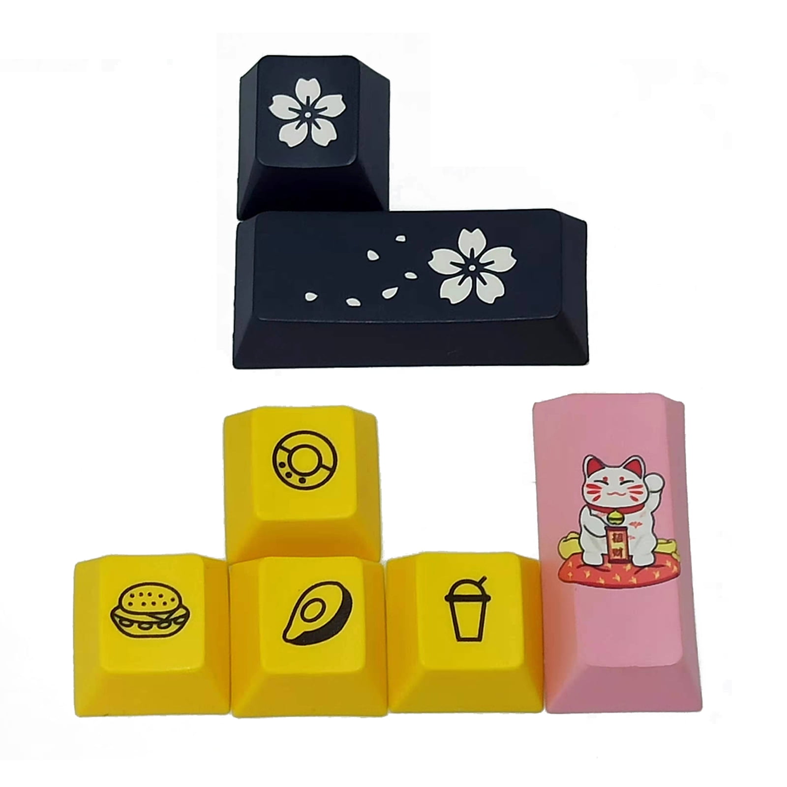 ZPAQI ENTER ESC DIRENTION SPACE Keycaps PBT Dye Sub for Mechanical ...