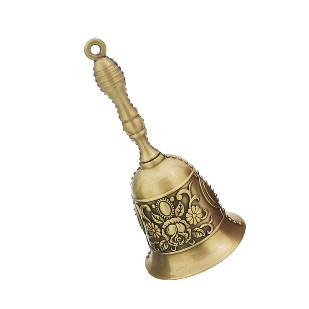 Zpaqi Elegant Handheld Festival Bells Ornament With Clear Sound For Christmas Decors