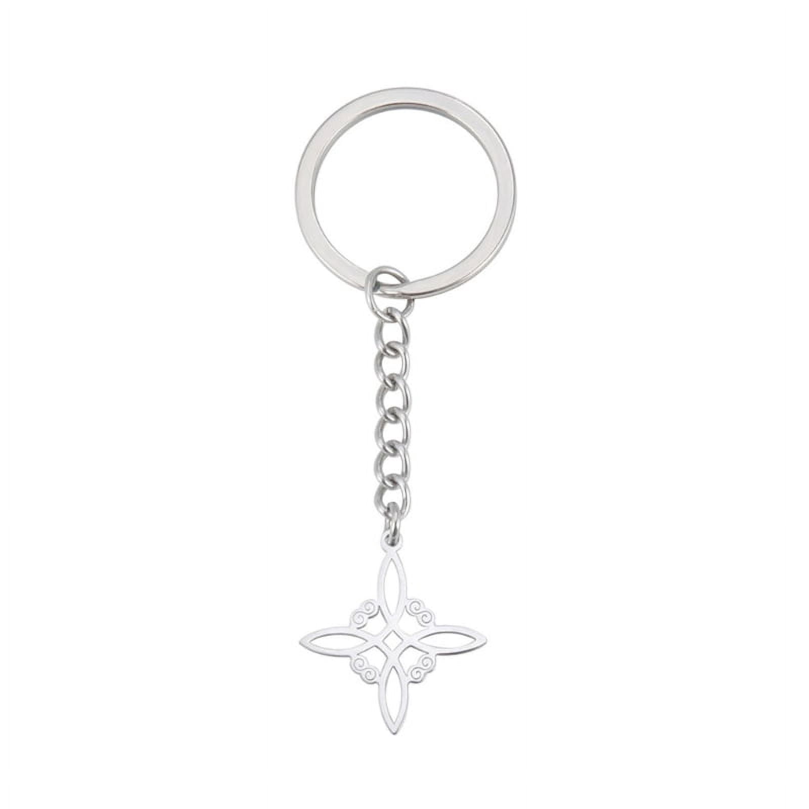 ZPAQI Fashion Celtic Knot Keychain Witch Knot Keyring Geometric Pendant ...