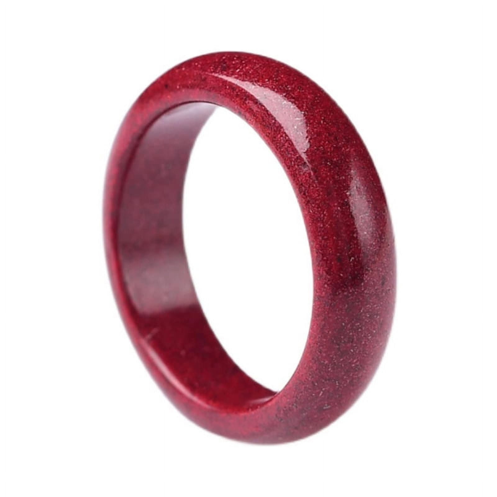 ZPAQI Feng Shui Cinnabar Ring for Men Women Feng Shui Ring for Wealth ...