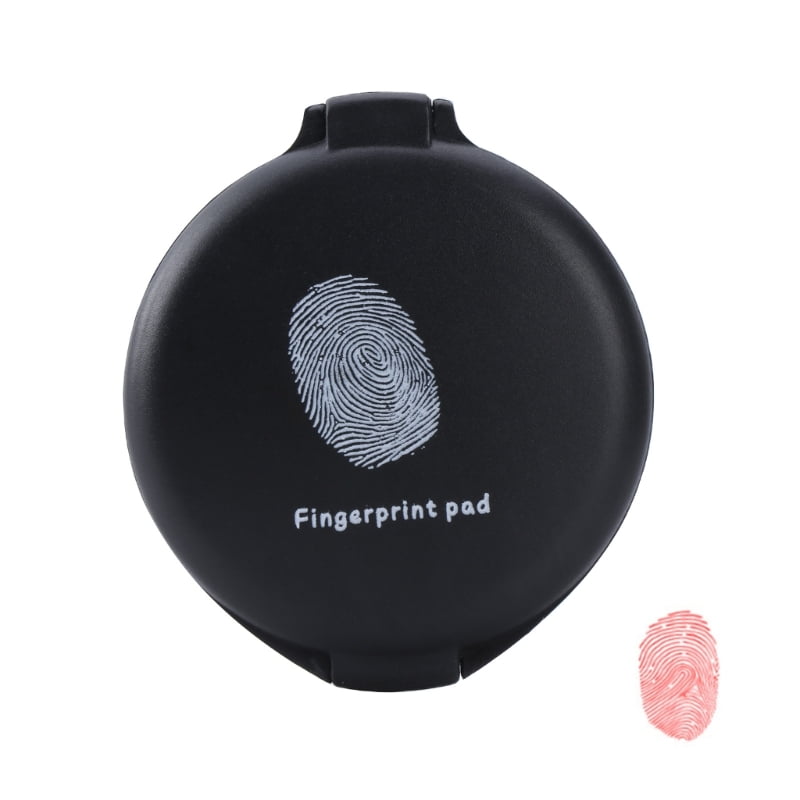 ZPAQI Fingerprint Ink Pad Thumbprint Ink Pad Notary Supplies Easy to ...