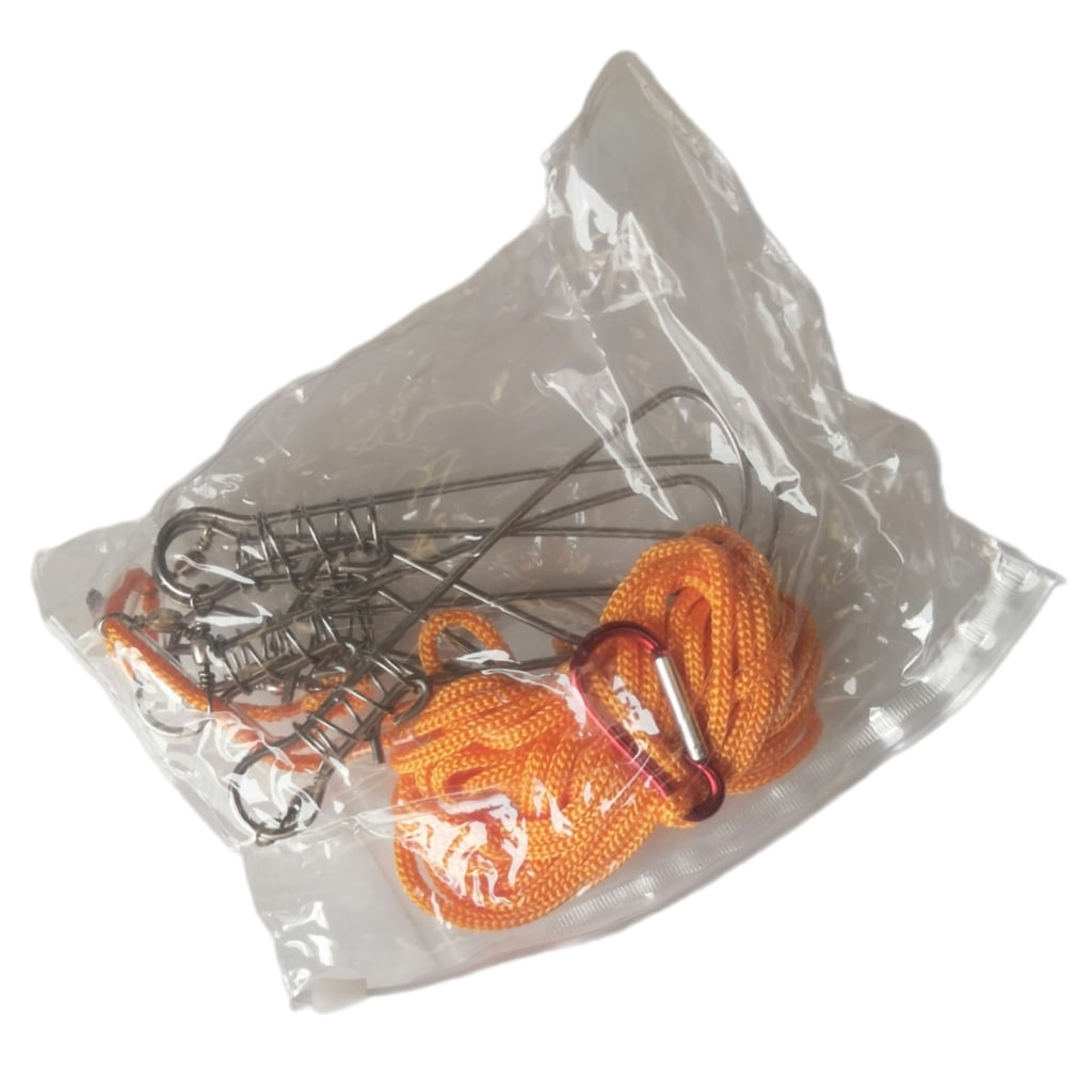 ZPAQI Fish Stringer with Stainless Steel Snaps, Live Fish Wire Rope ...