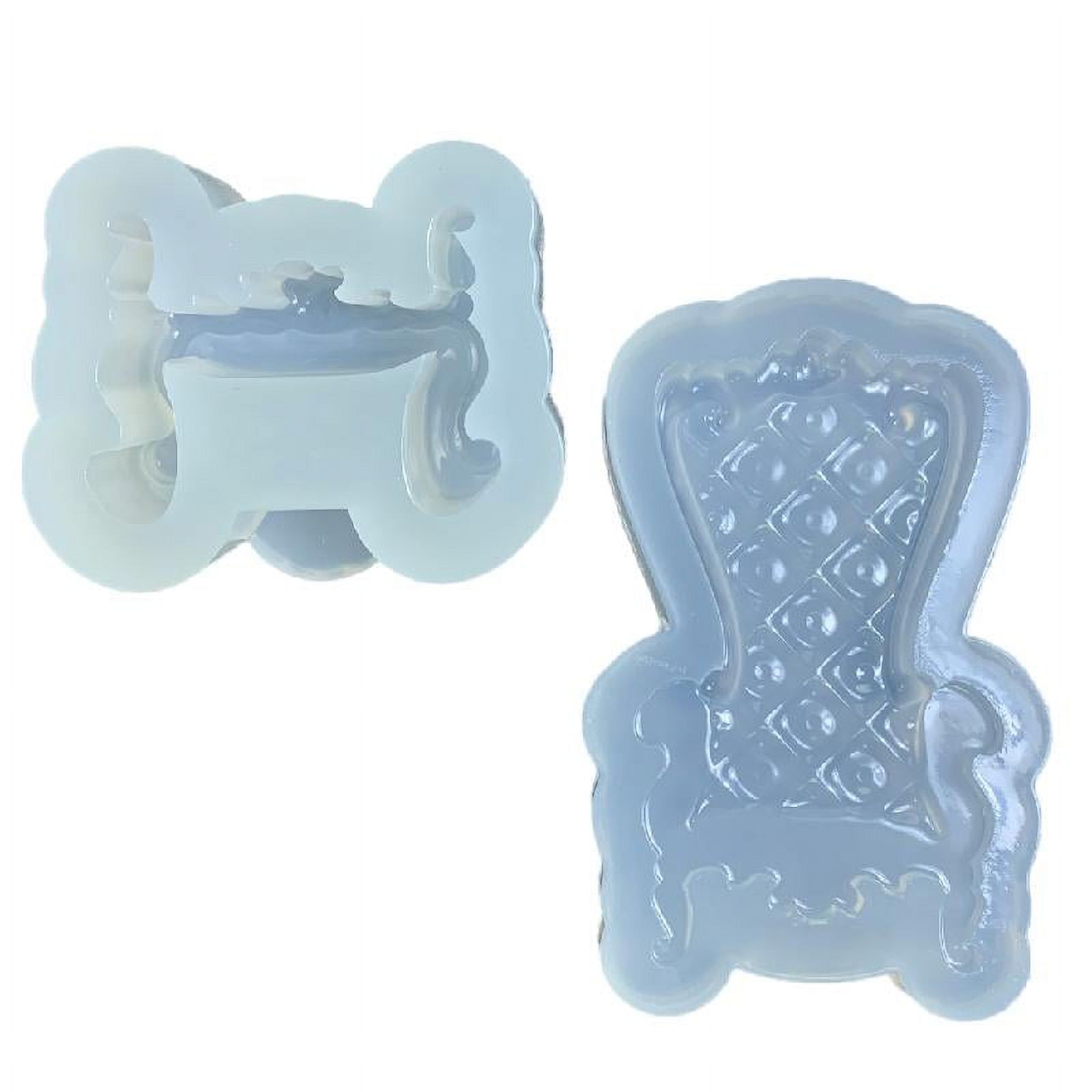 ZPAQI Flexible Dripping Glue Mold with Throne Shape for Making Keychain ...