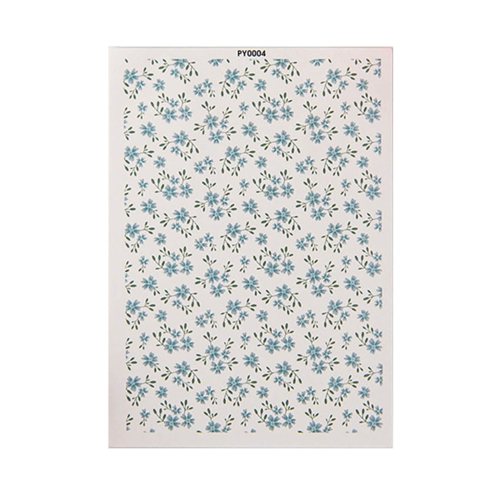 ZPAQI Floral Clay Transfer Sheet Flower Paper for Pottery Enamel Decal ...