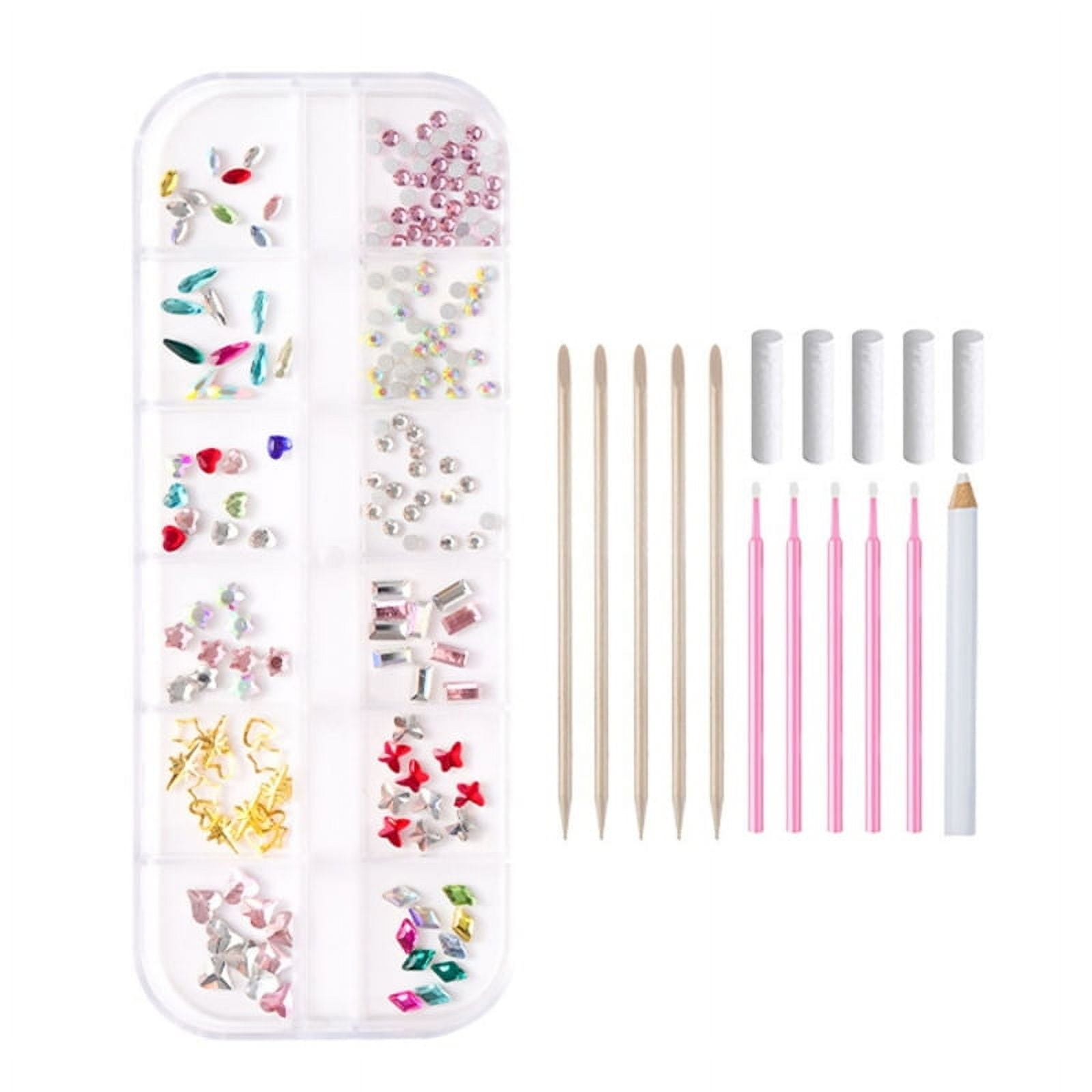 ZPAQI Gem Bling Dental Teeth Jewelry Set with Box Colorful Rhinestone ...