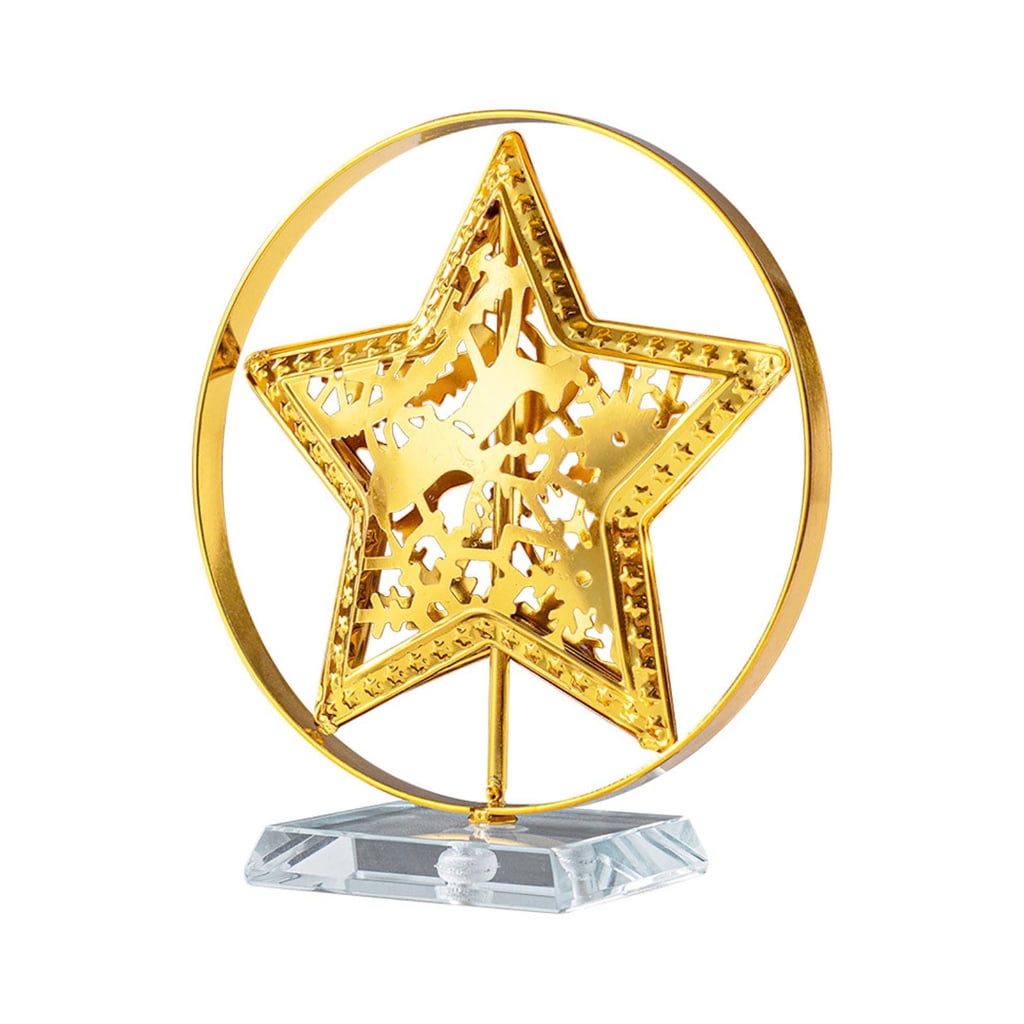 ZPAQI Golden Iron Art Tabletop Statues for Tabletop Decoration Deer ...