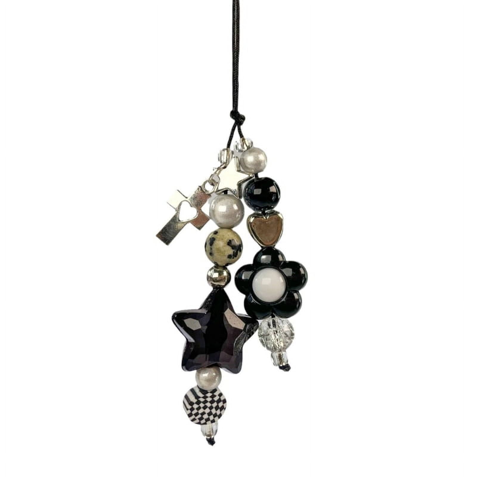 ZPAQI Goth Y2K Phone Charm Pendant Keychain Sweet Star Flower Cellphone ...